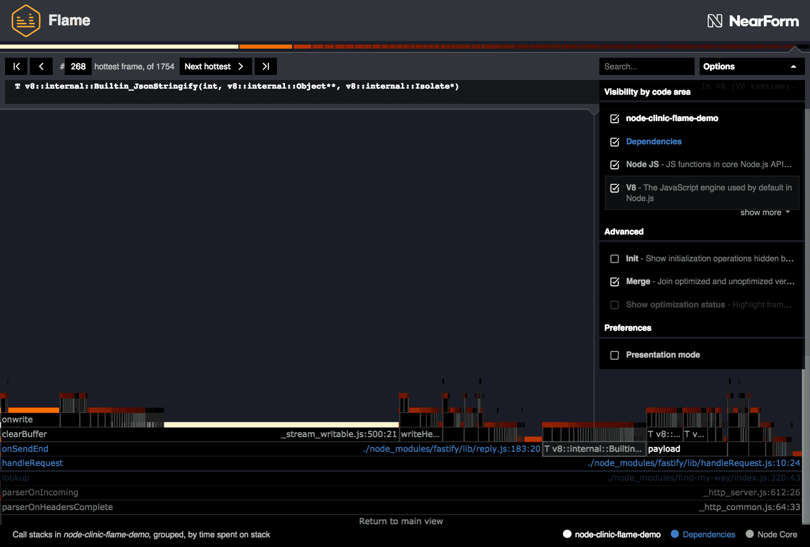 Maybe something is missing? Let's open the Options menu and tick ...